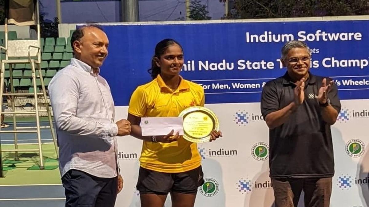 16-year-old wins Tamil Nadu women’s tennis title in 3-hour epic, with dramatic finish under ...